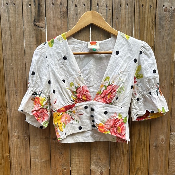 FARM Rio | Tops | Farm Rio Nanaju Blouse | Poshmark